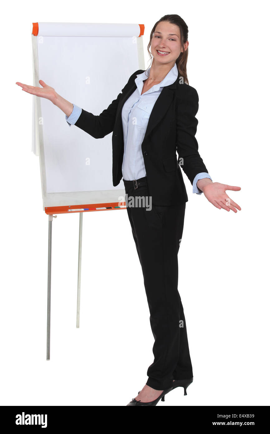 Businesswoman making presentation hi-res stock photography and images ...