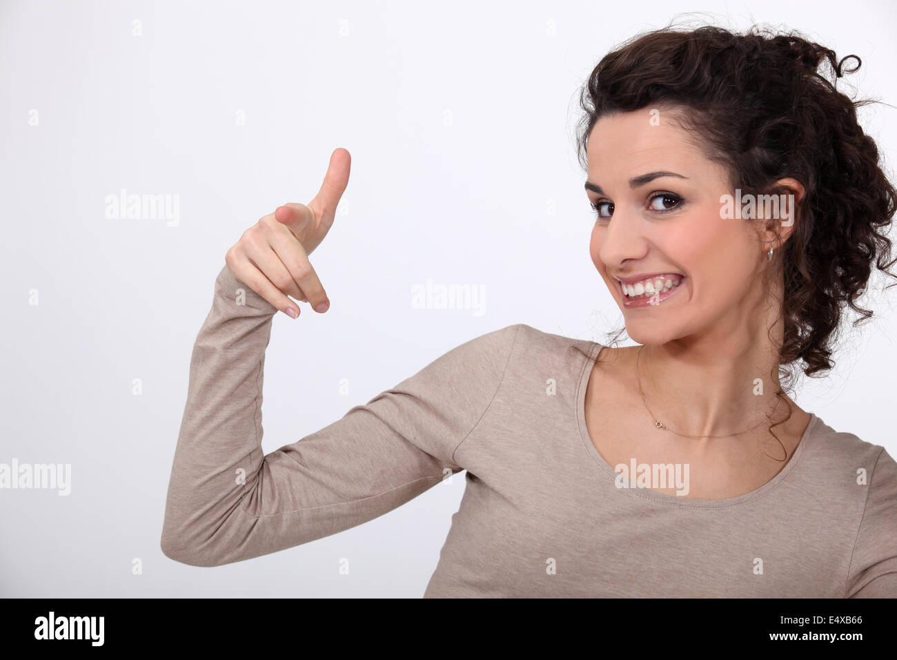 woman pointing at you Stock Photo - Alamy