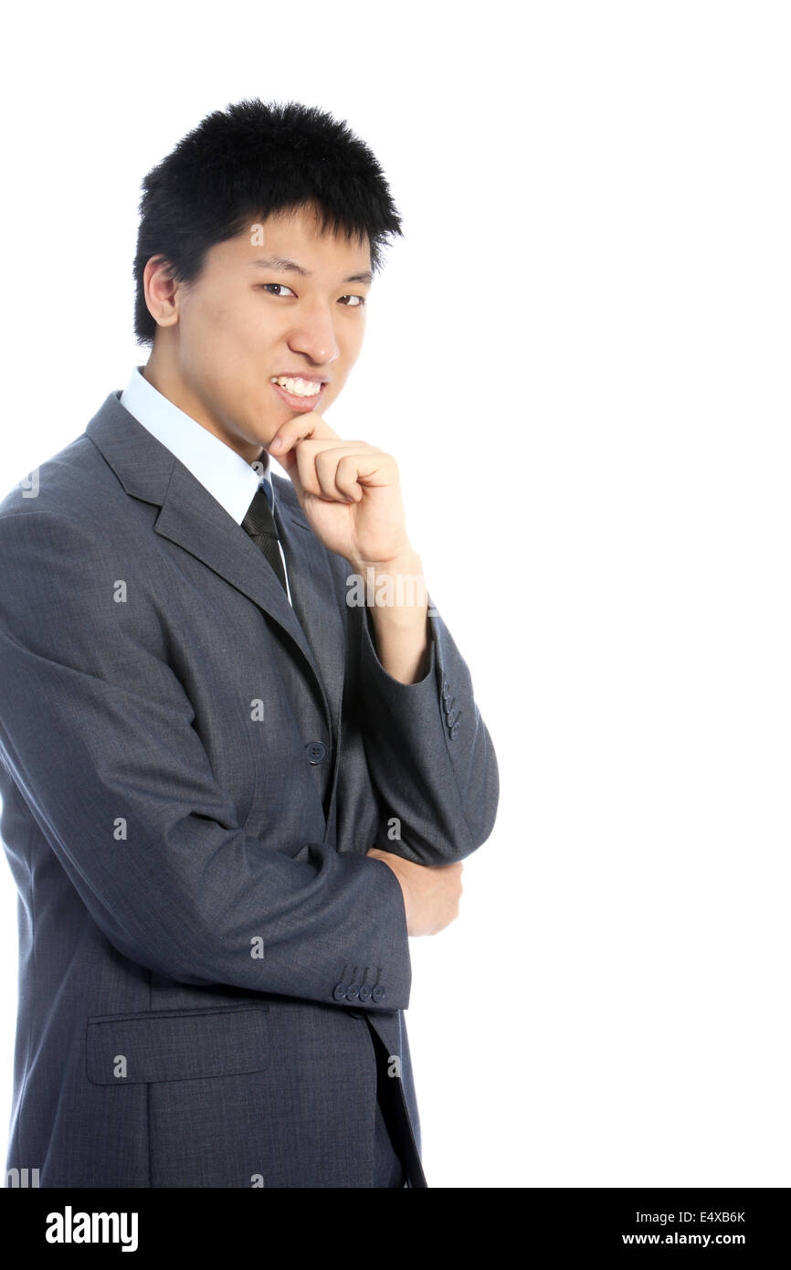 Thoughtful Asian businessman Stock Photo - Alamy Thoughtful Asian businessman Stock Photo - Alamy