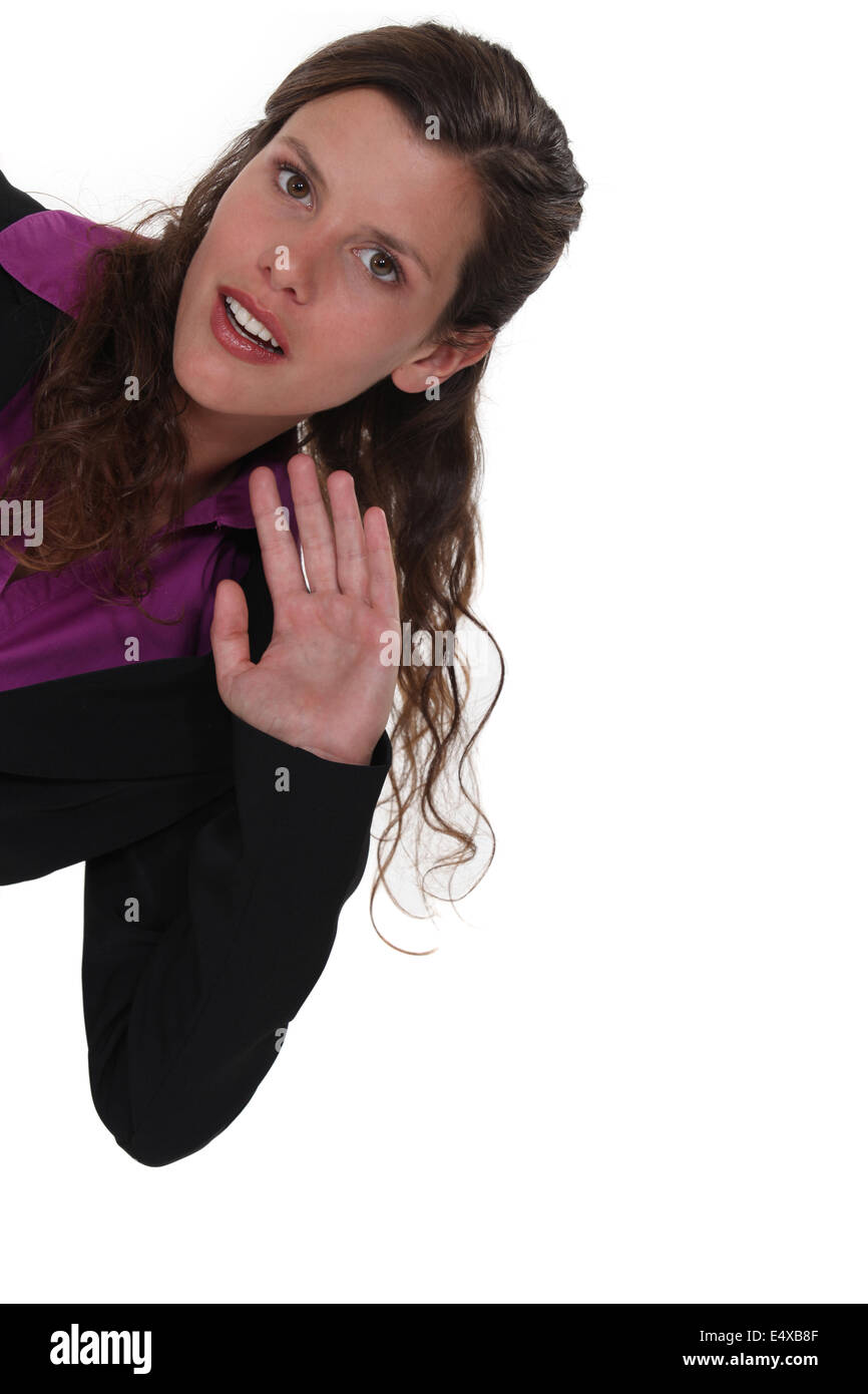 What did you say Stock Photo - Alamy