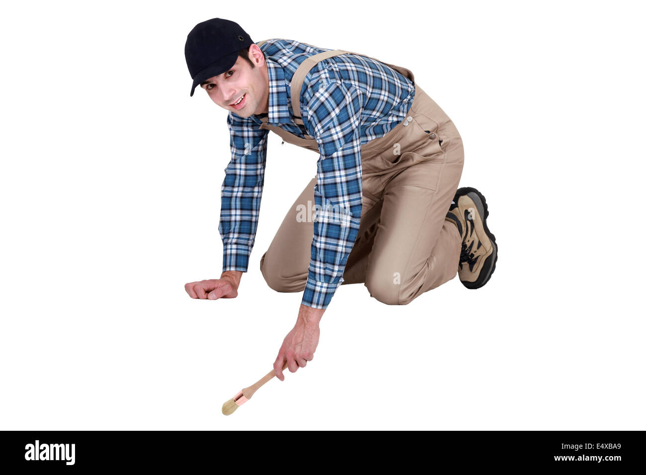 Kneeling person hi-res stock photography and images - Alamy