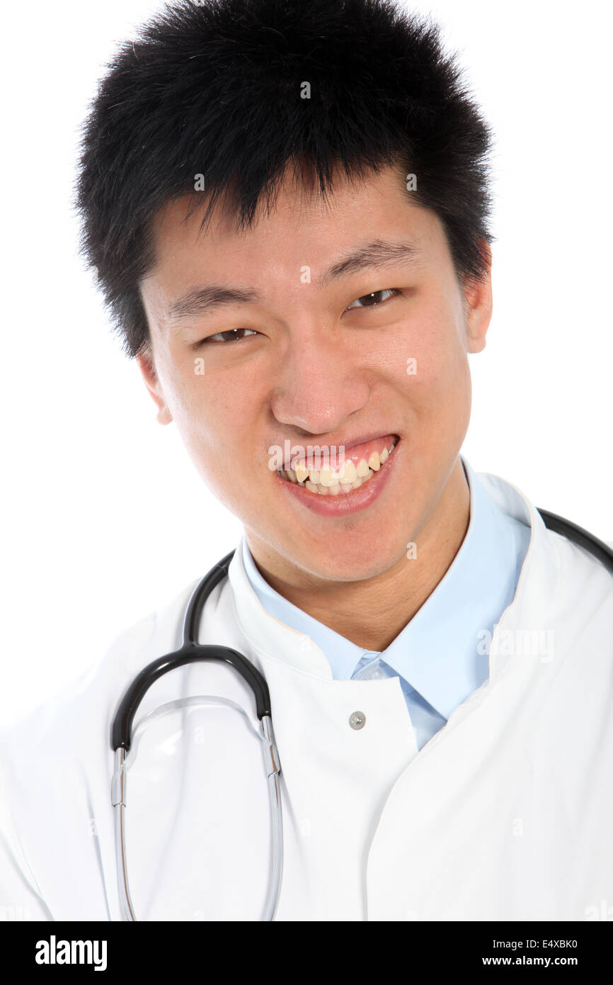 Happy young Asian doctor, portrait Stock Photo - Alamy