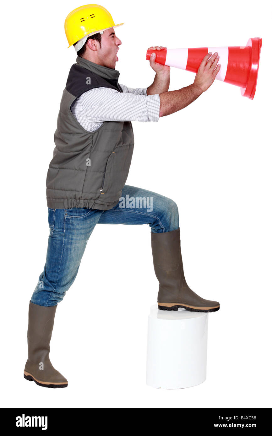 Screaming young man in hi-res stock photography and images - Alamy