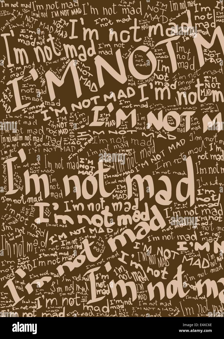 I'm not mad vintage Stock Photo - Alamy