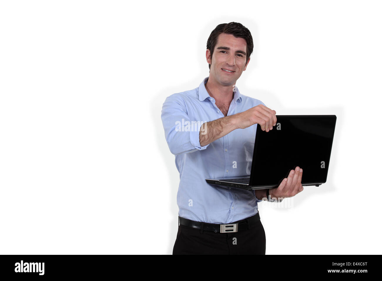 Architect man standing laptop hi-res stock photography and images - Alamy