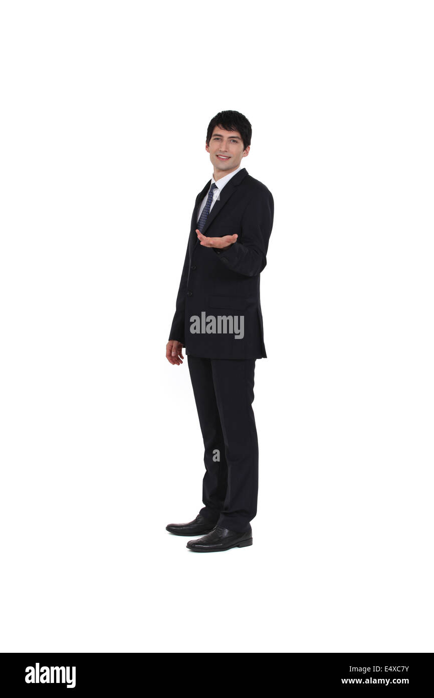 Hand out businessman hi-res stock photography and images - Alamy