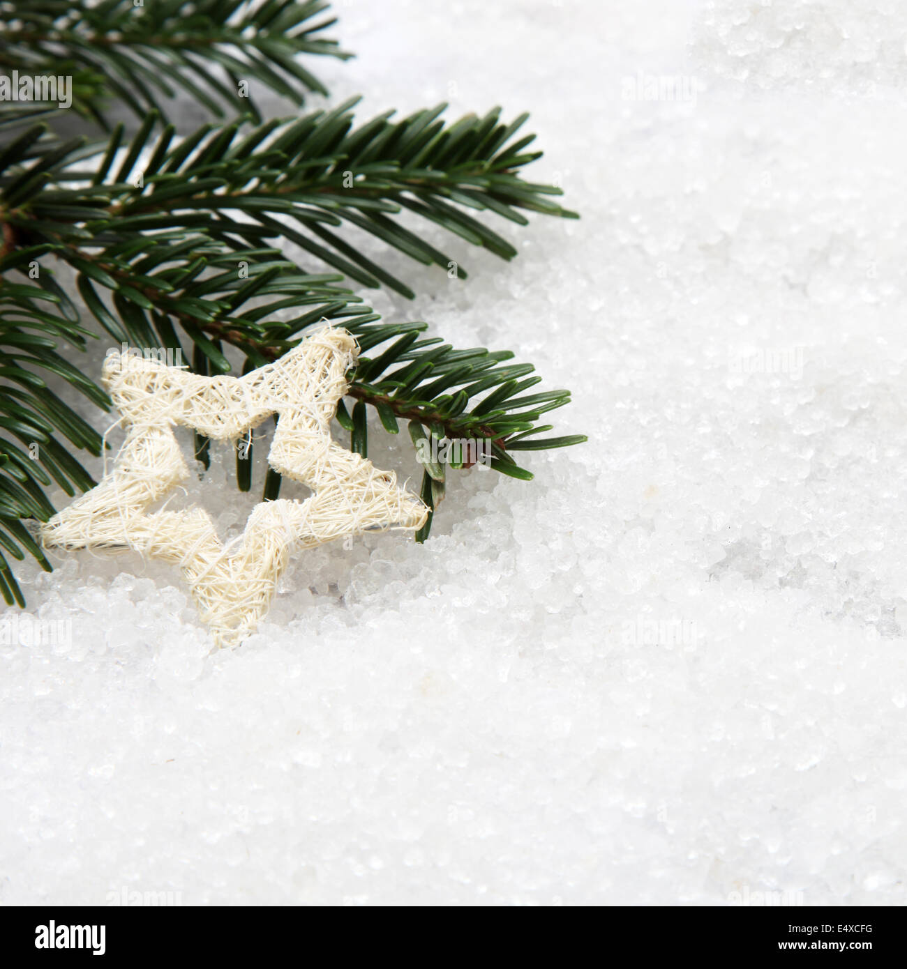 White star Christmas ornament Stock Photo - Alamy