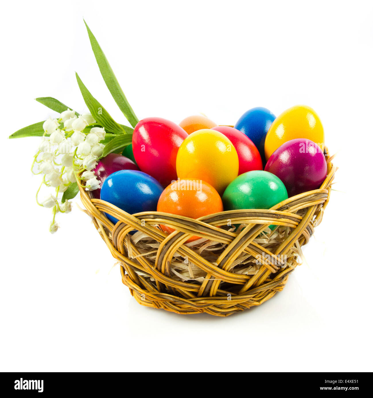 Festive floral basket Cut Out Stock Images & Pictures - Alamy