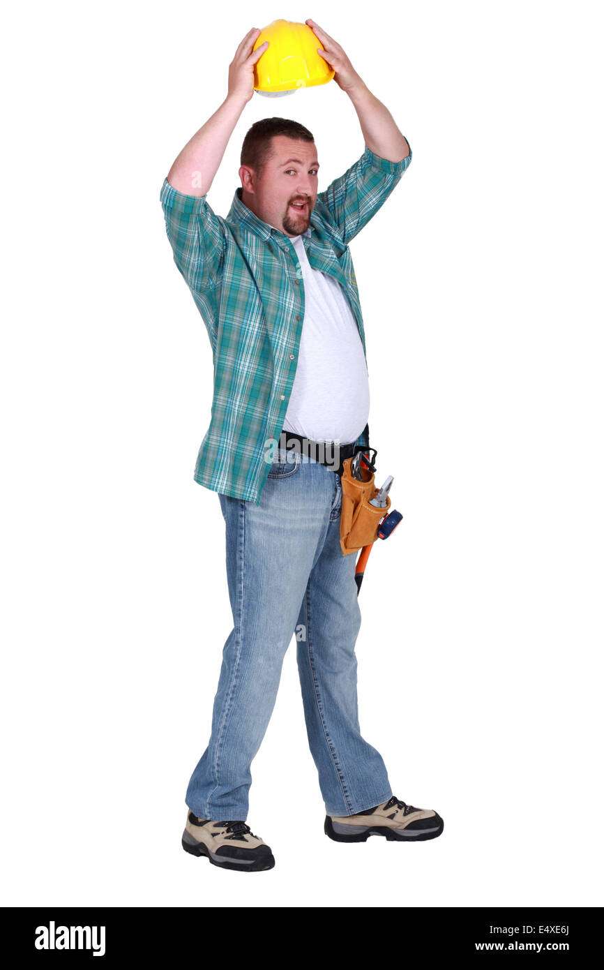 Worker wearing full safety Cut Out Stock Images & Pictures - Alamy