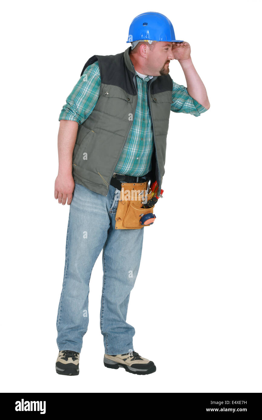 Engineer looking at watch hi-res stock photography and images - Alamy