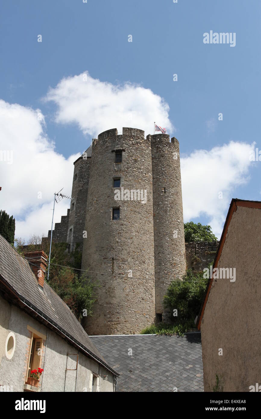 Fortress of the Black Falcon, Montbazon Castle France July 2014 Stock ...