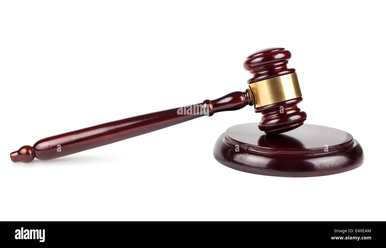 Judge gavel justice on background Cut Out Stock Images & Pictures - Alamy