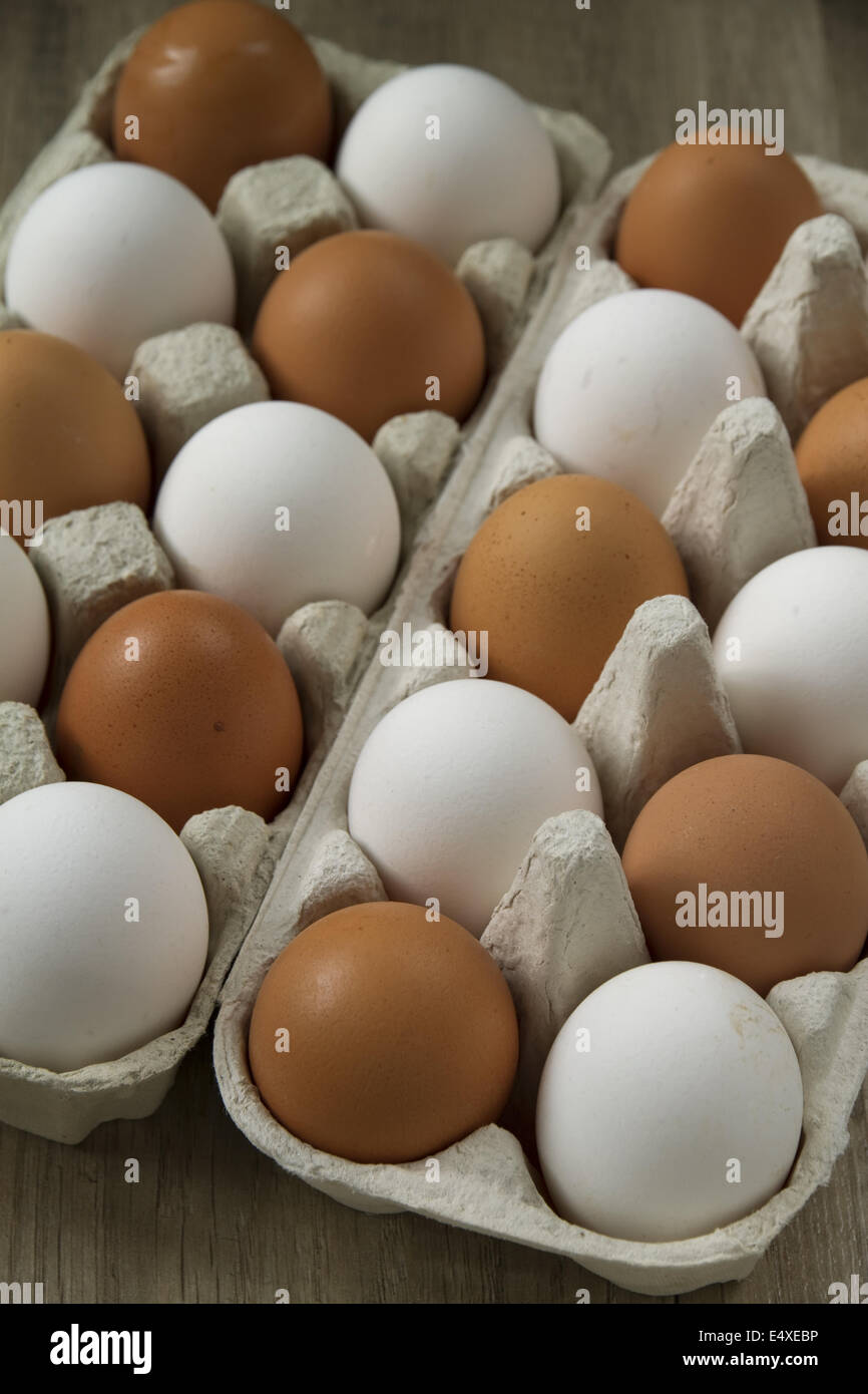 eggs in a carton Stock Photo - Alamy