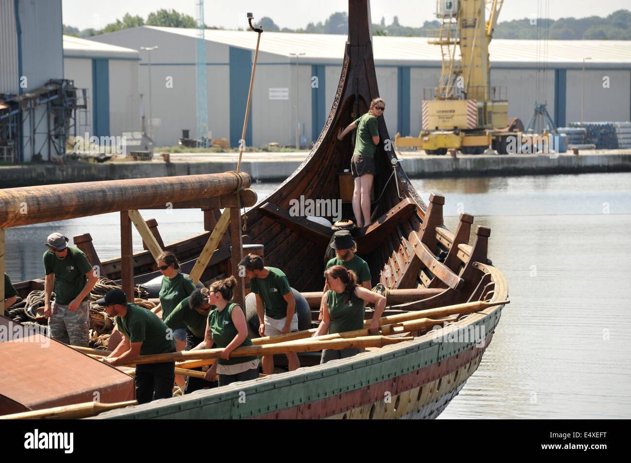Liverpool, UK. 17th July, 2014. Worlds Largest reconstructed Viking ...