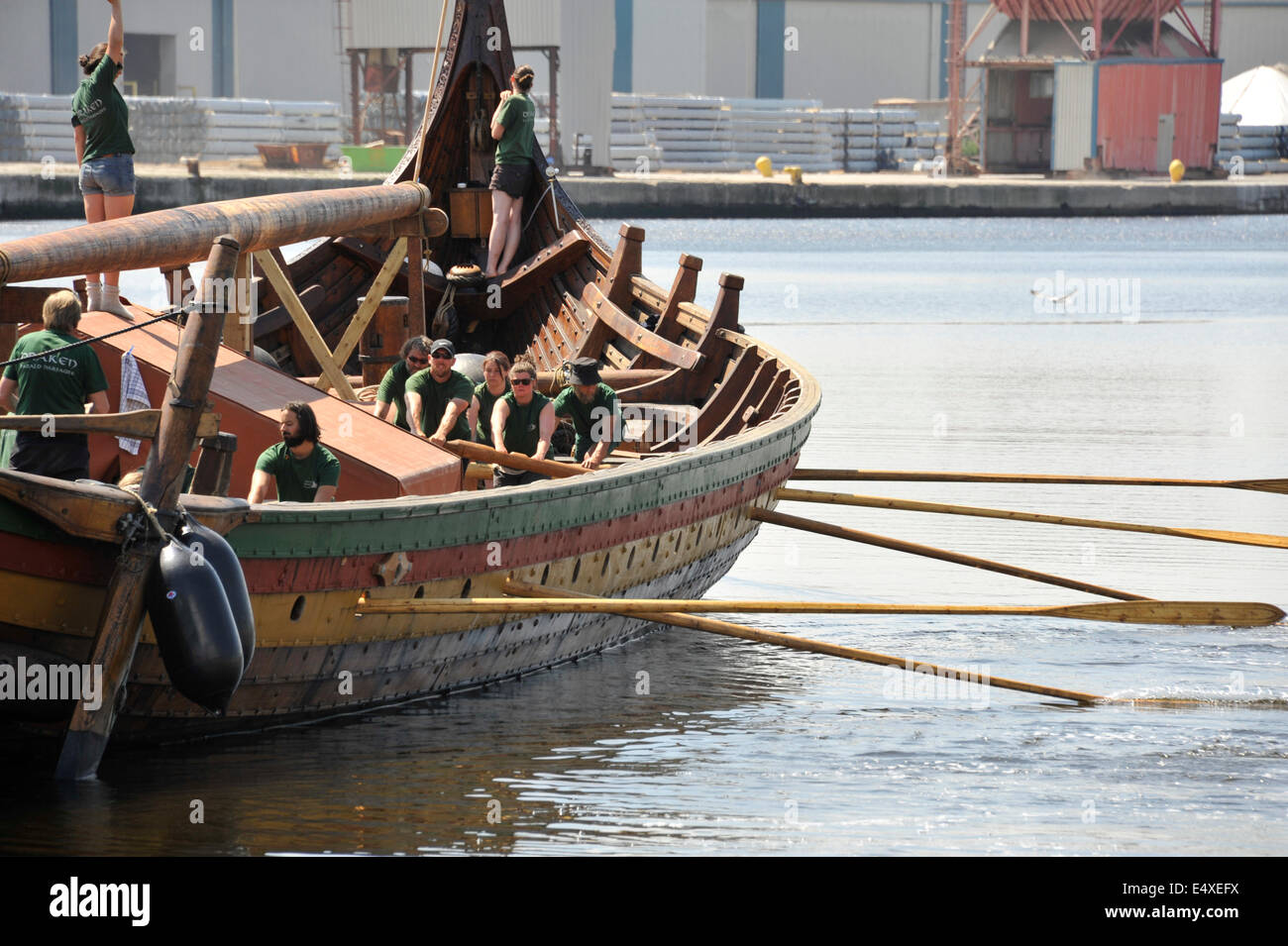 Liverpool, UK. 17th July, 2014. Worlds Largest reconstructed Viking ...