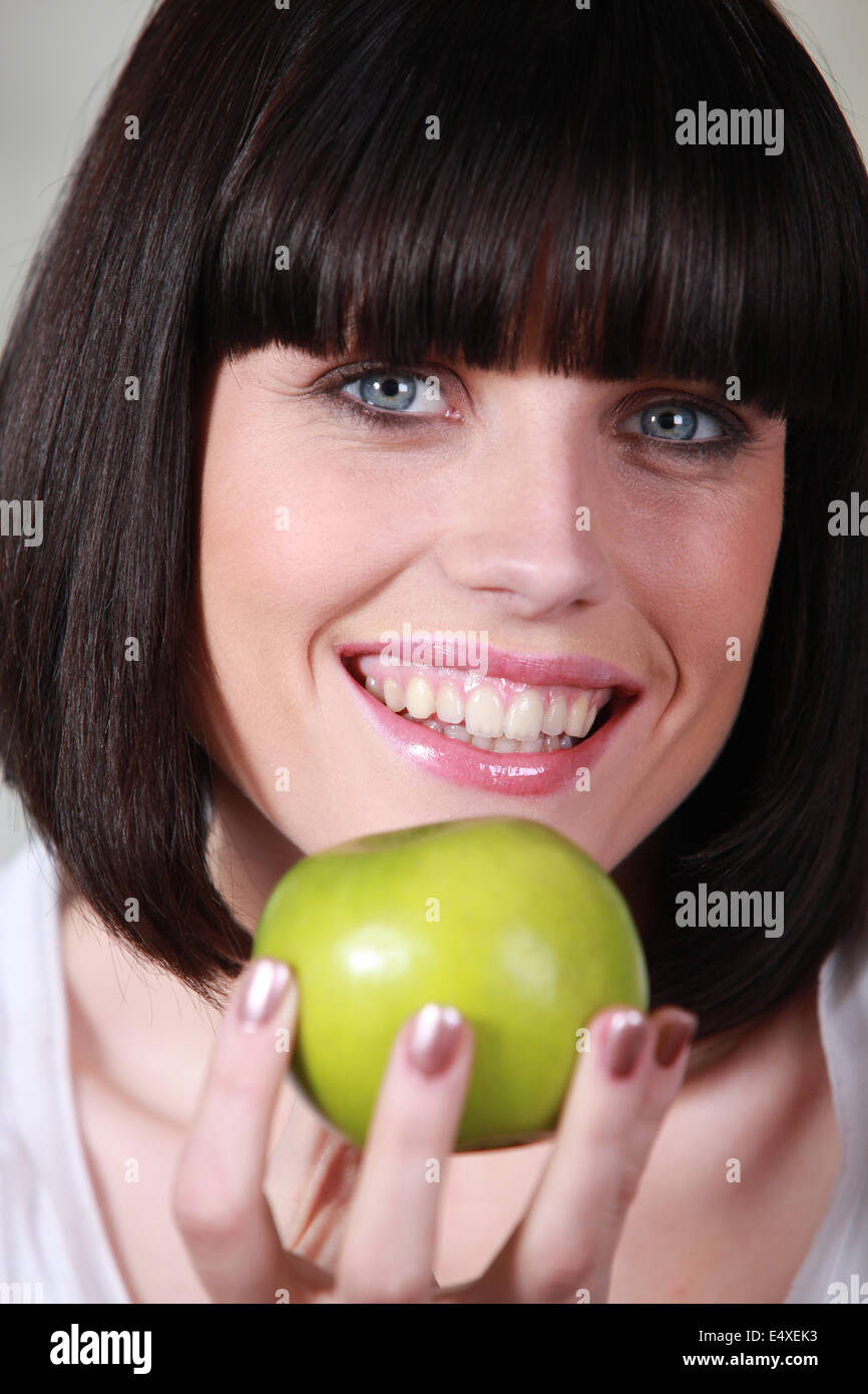 Big happy smile woman hi-res stock photography and images - Alamy