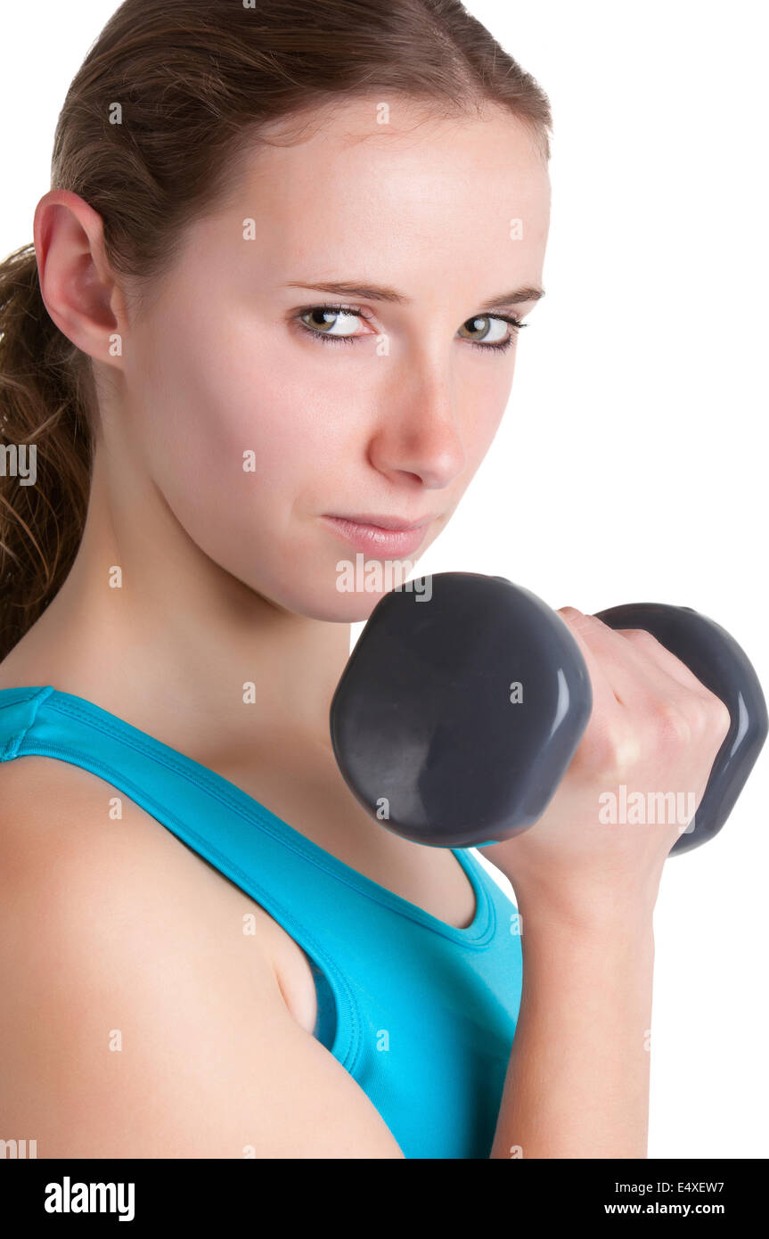 Woman Working Out Stock Photo - Alamy