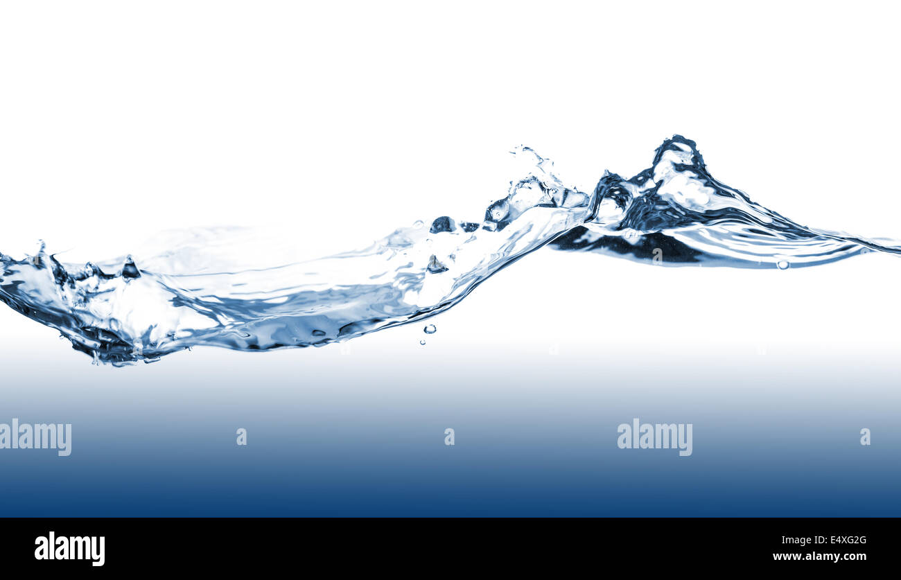 Blue water waves Stock Photo - Alamy