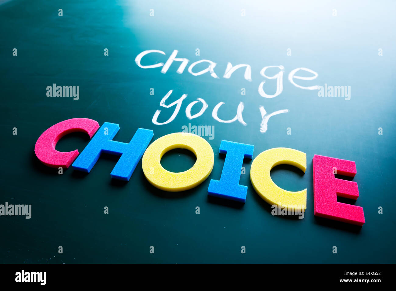 Change your choice concept Stock Photo - Alamy
