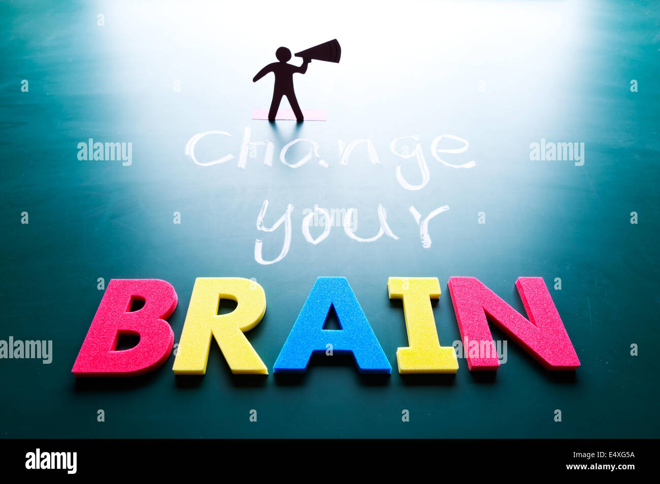 Change your brain concept Stock Photo - Alamy