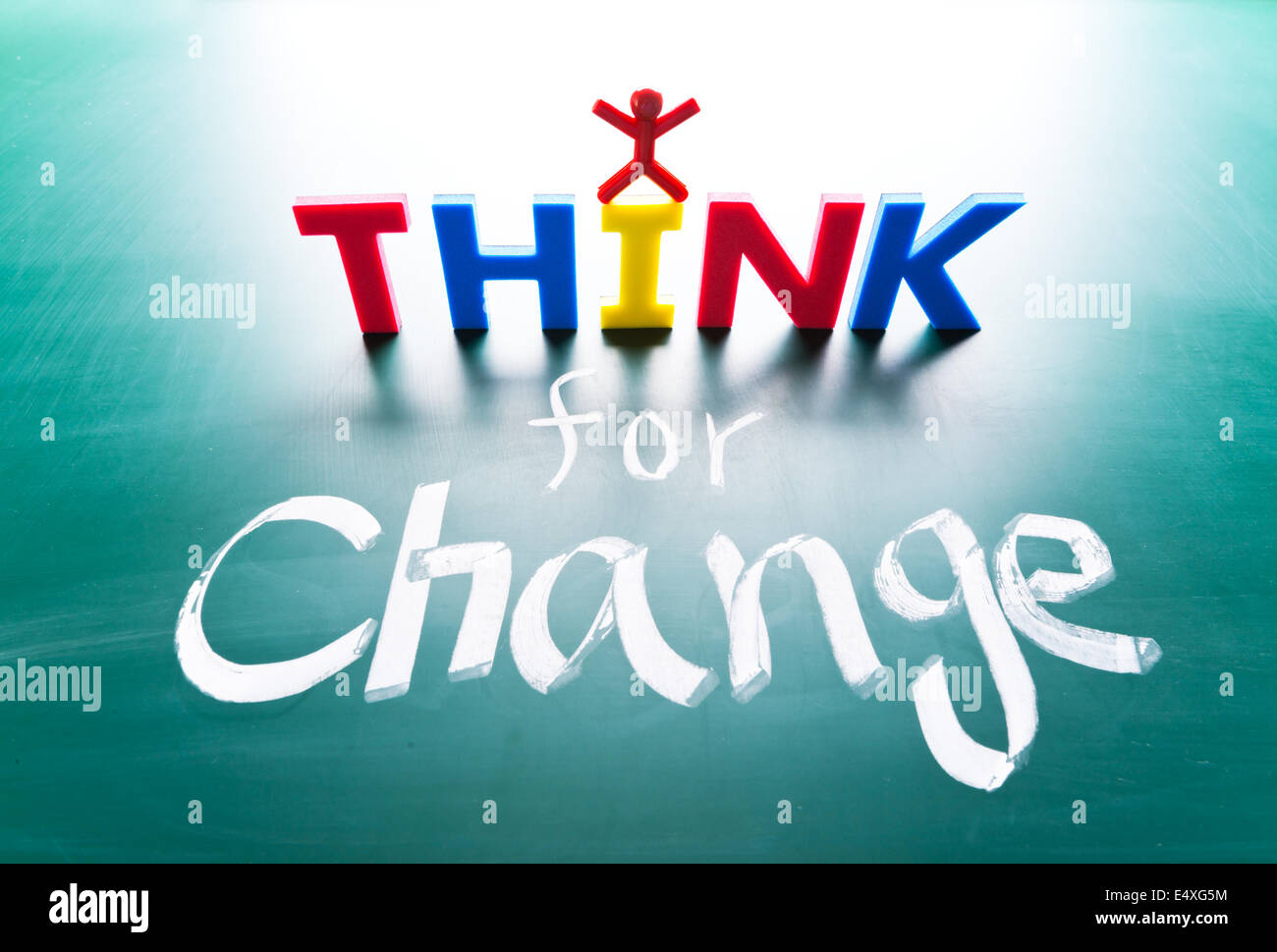 I think for change concept Stock Photo - Alamy