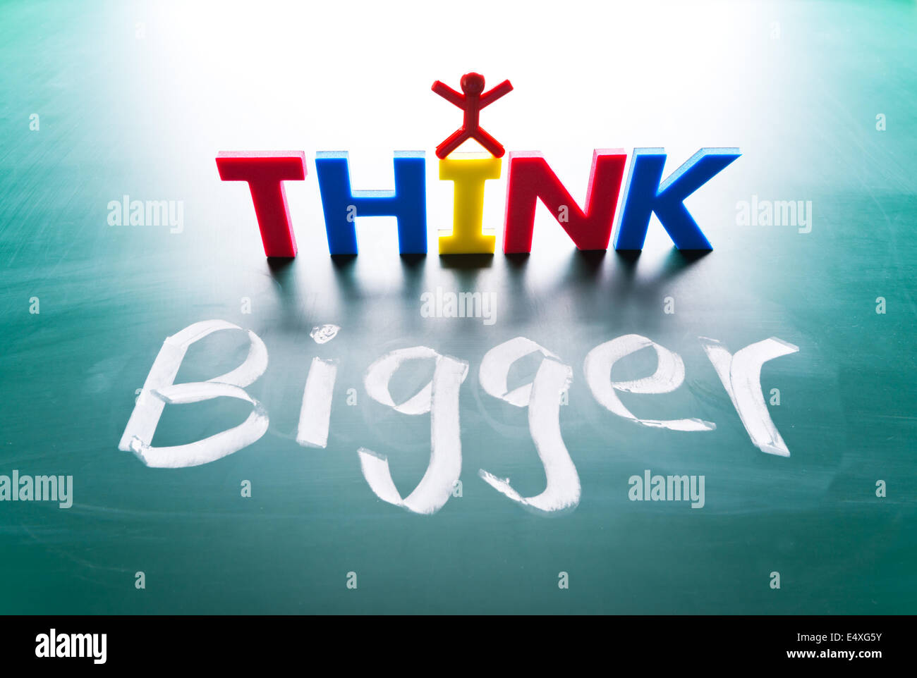 I think bigger concept Stock Photo - Alamy
