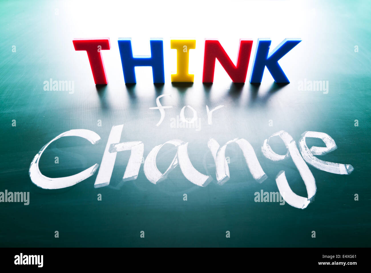 Think for change concept Stock Photo - Alamy