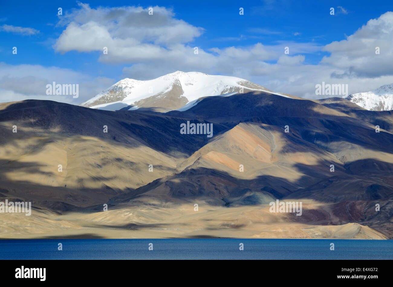 Tso Moriri lake and Himalayas Stock Photo - Alamy