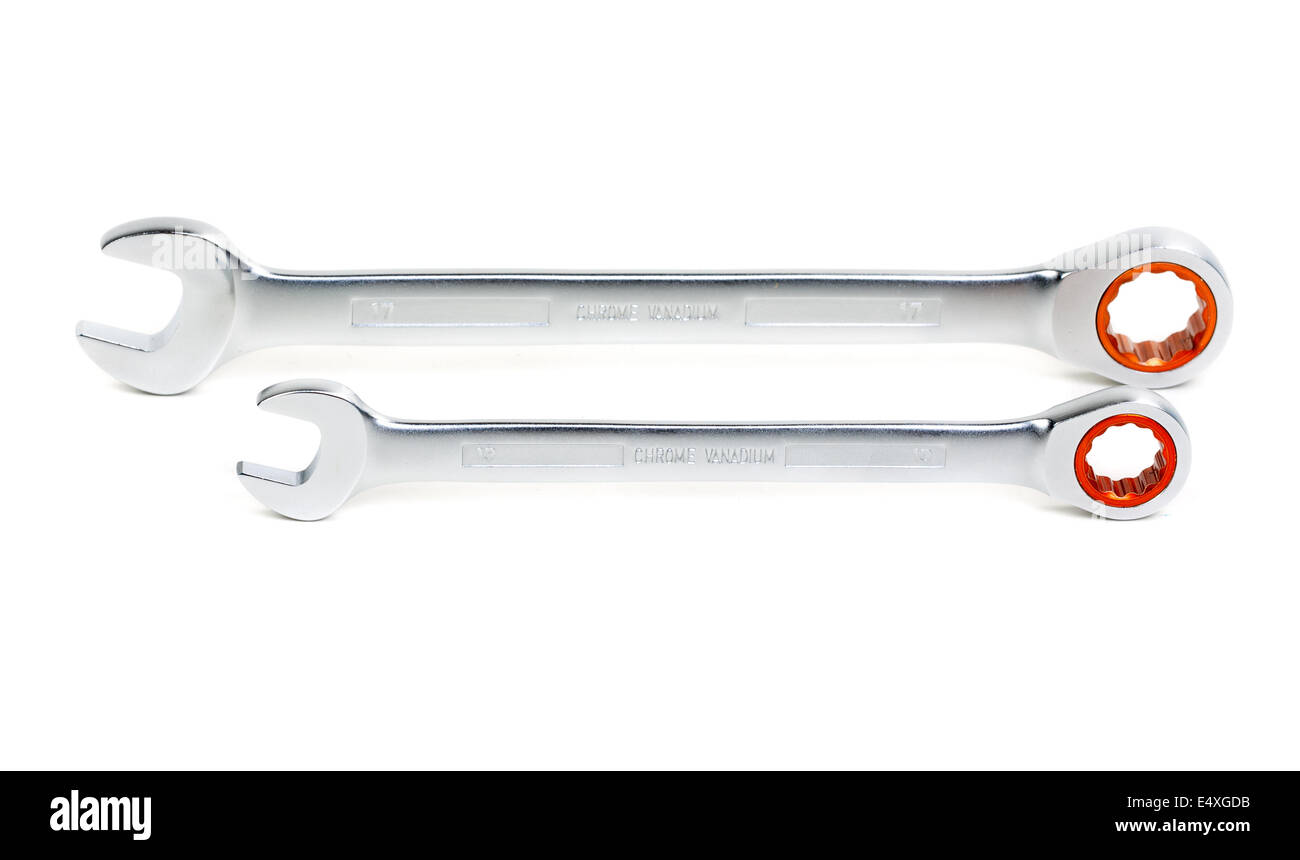 Two keys with automatic head for nuts Stock Photo - Alamy