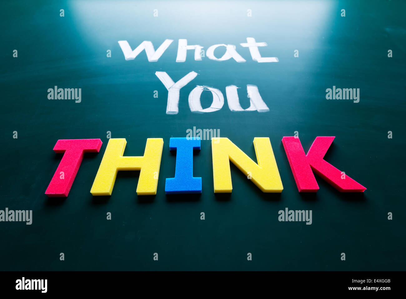 What you think concept Stock Photo - Alamy
