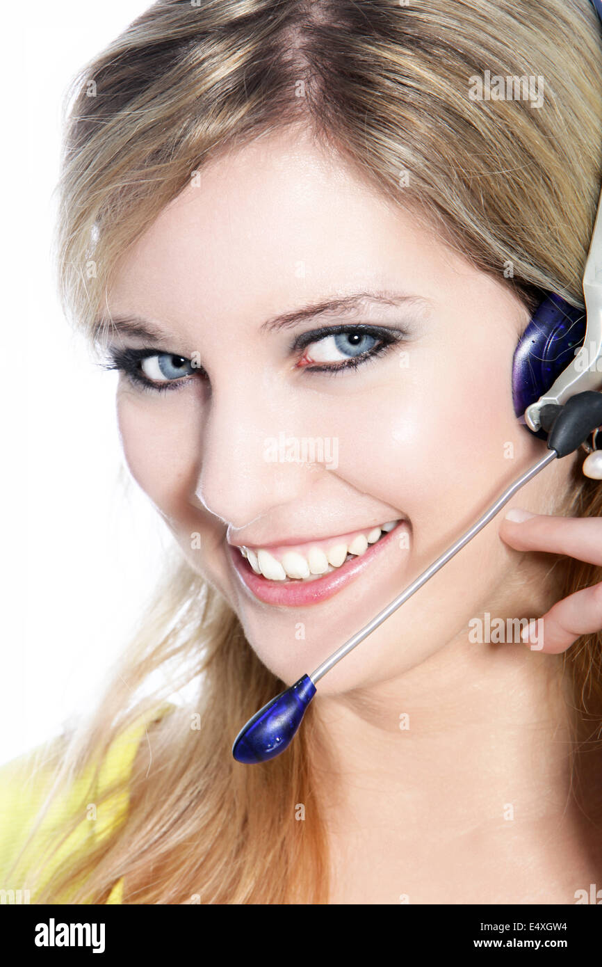 Call center agent Stock Photo - Alamy