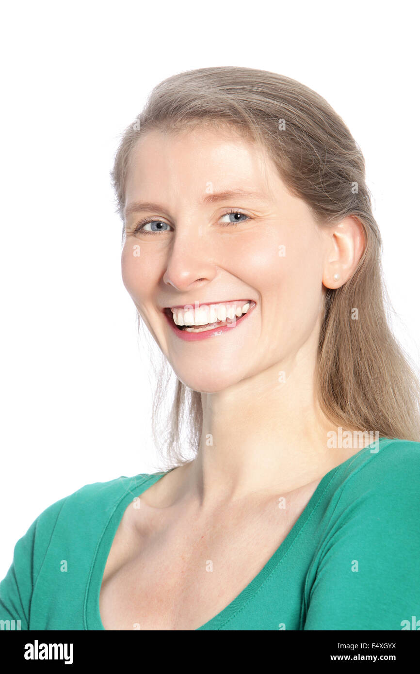 Happy mid aged woman Stock Photo - Alamy