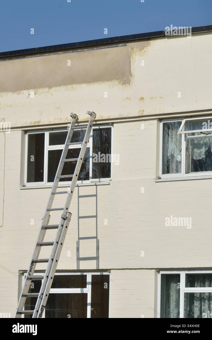 Ladder on flat Stock Photo - Alamy