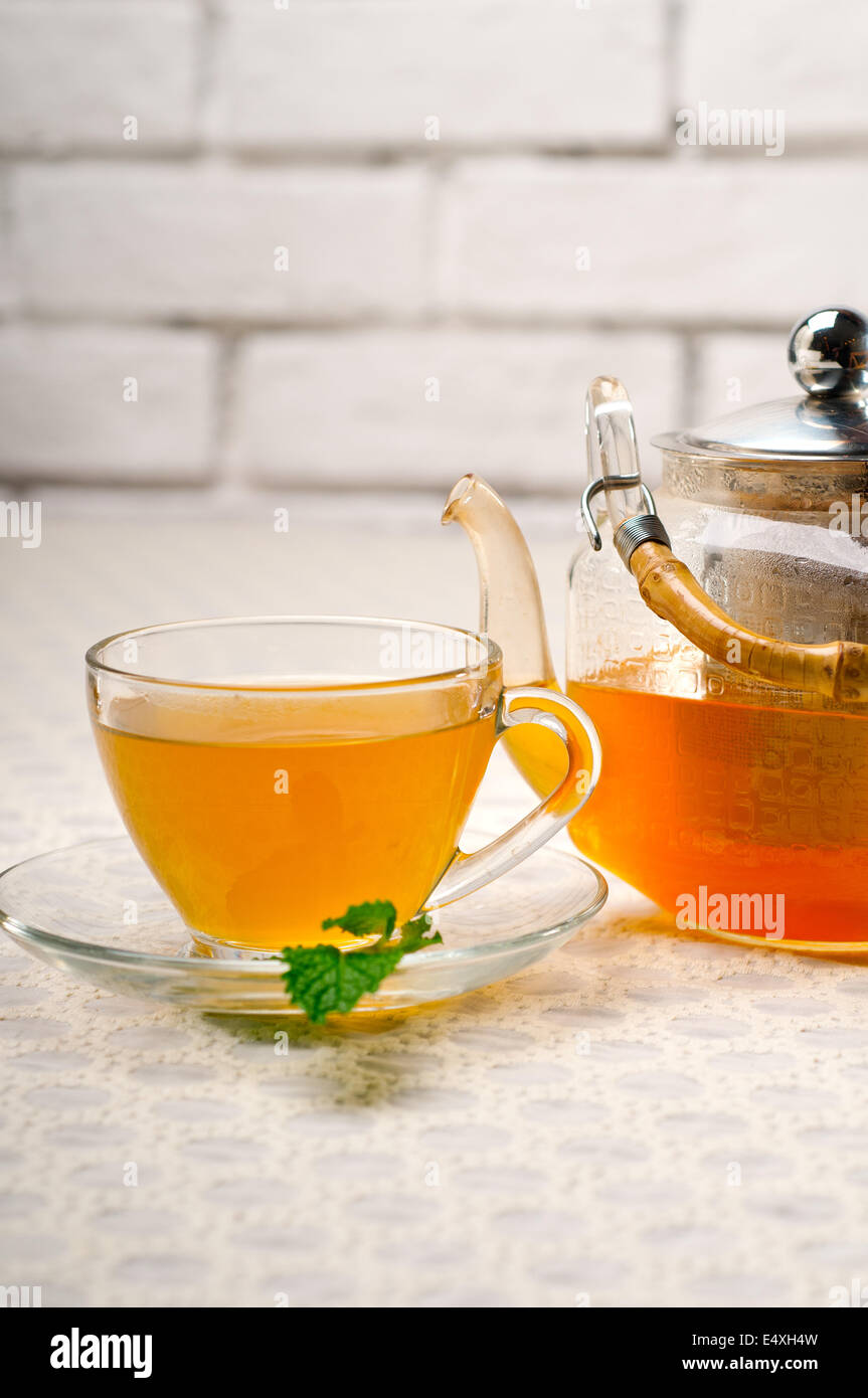 fresh selection of tea Stock Photo - Alamy