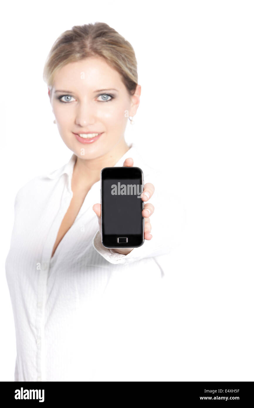 Female contact person showing hi-res stock photography and images - Alamy