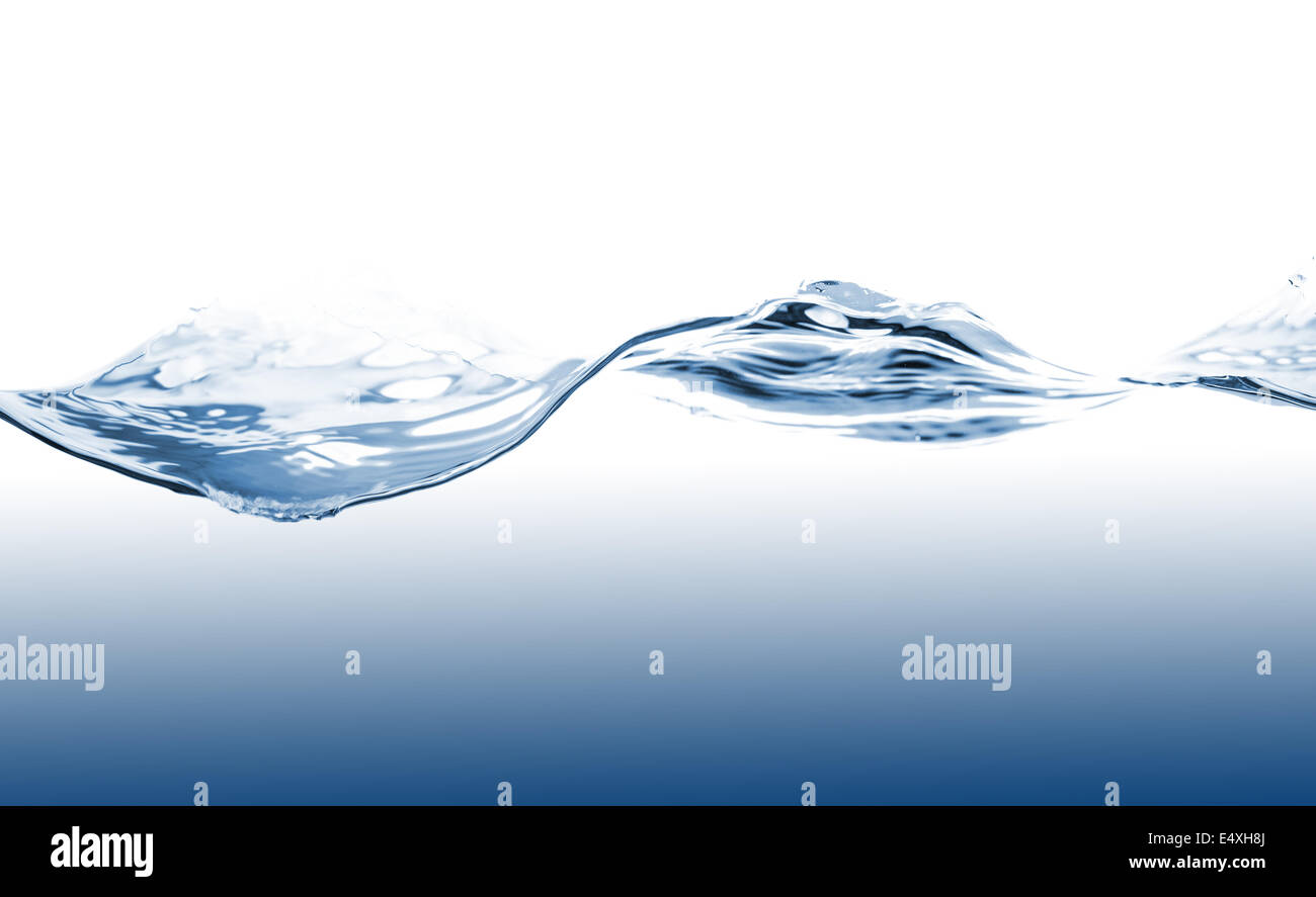 Blue water waves Stock Photo - Alamy