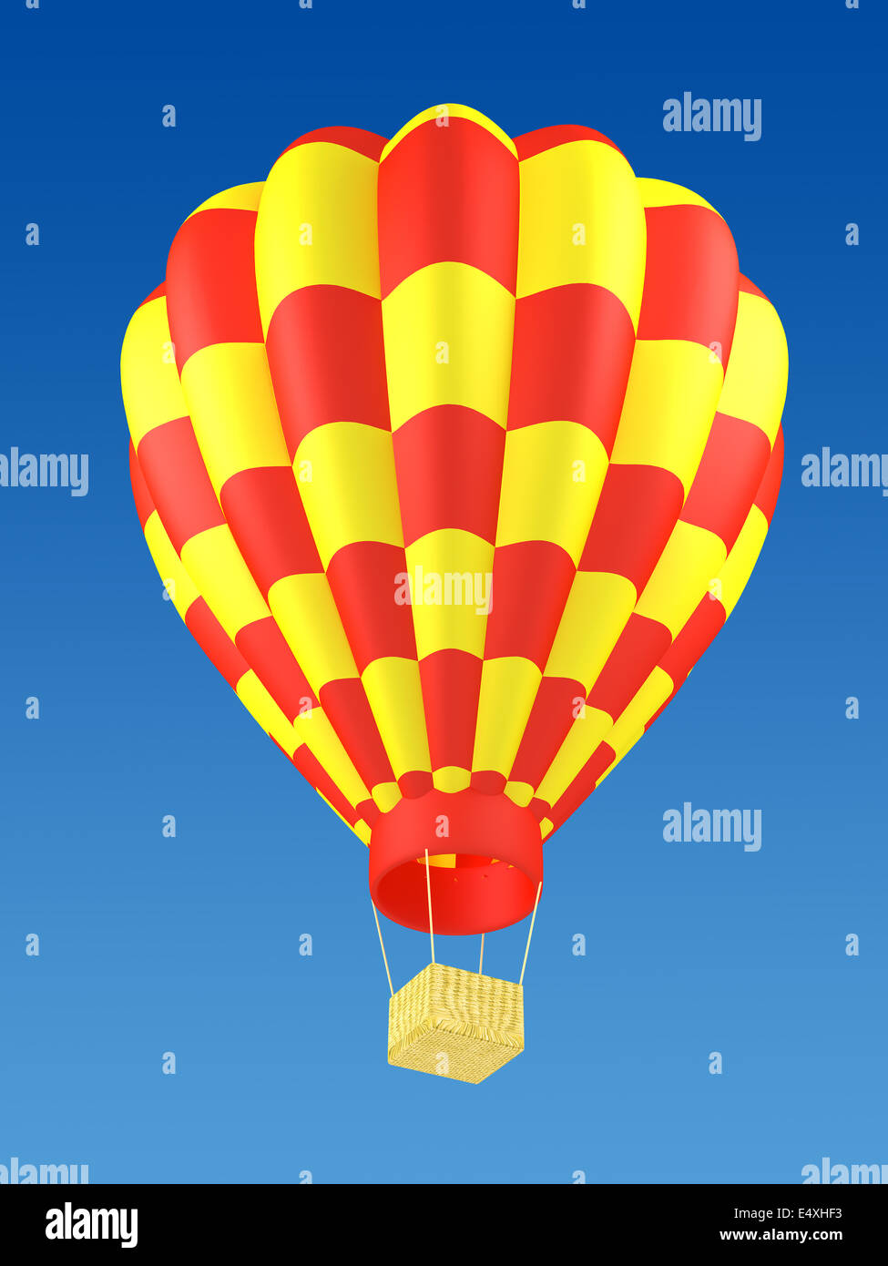 Red and yellow hot air balloon Stock Photo - Alamy