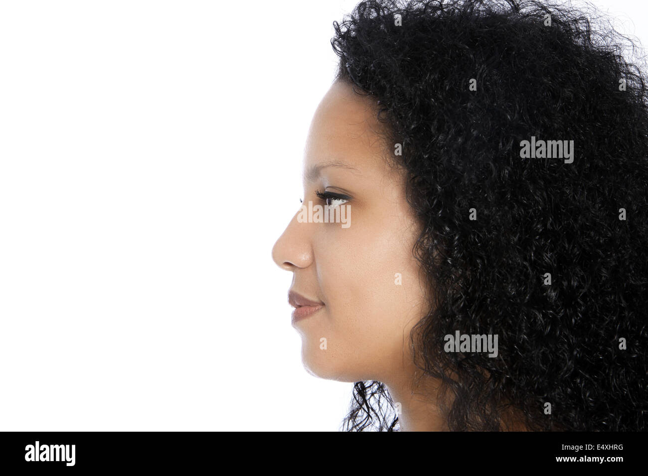 Side profile beautiful african woman hi-res stock photography and ...