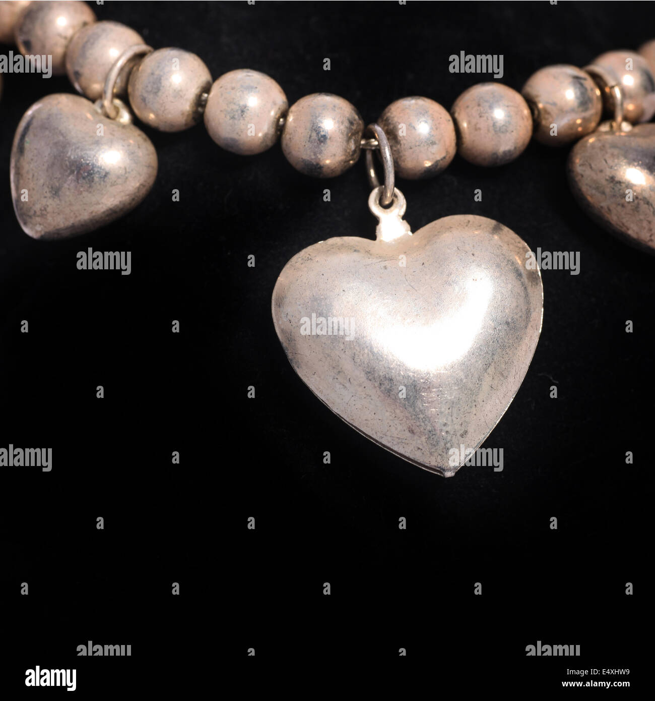 Silver heart hi-res stock photography and images - Alamy