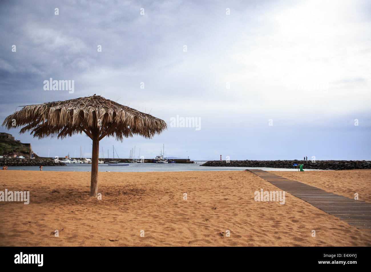 Yellow beach in Machico on Madeira Island, Portugal Stock Photo - Alamy