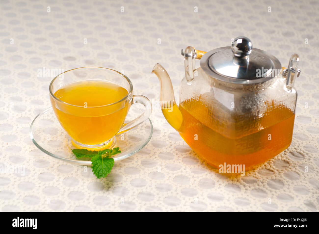 fresh selection of tea Stock Photo - Alamy