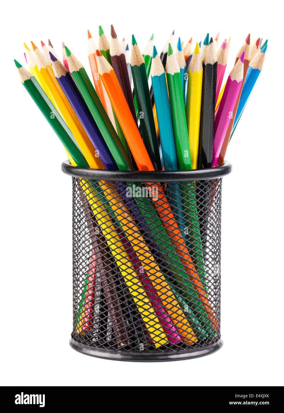 Pencils in container Stock Photo - Alamy
