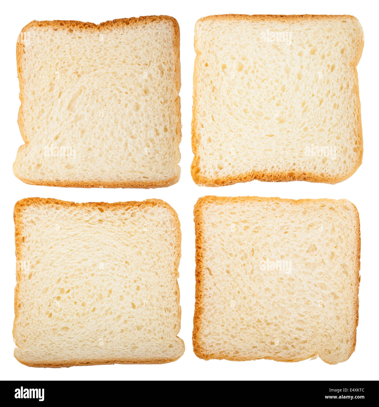 Collection of slices of bread Stock Photo - Alamy