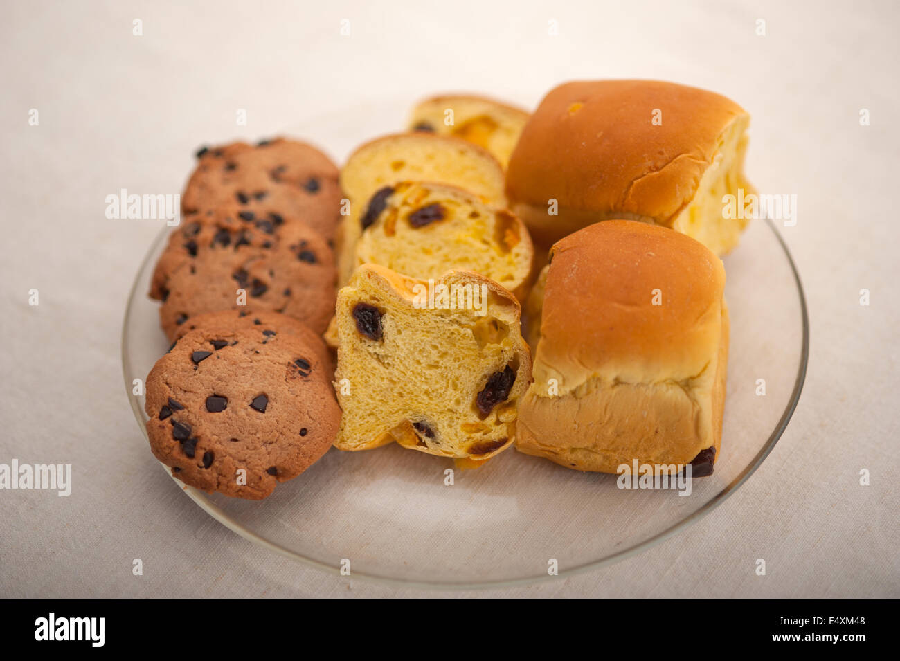 selection of sweet bread and cookies Stock Photo - Alamy
