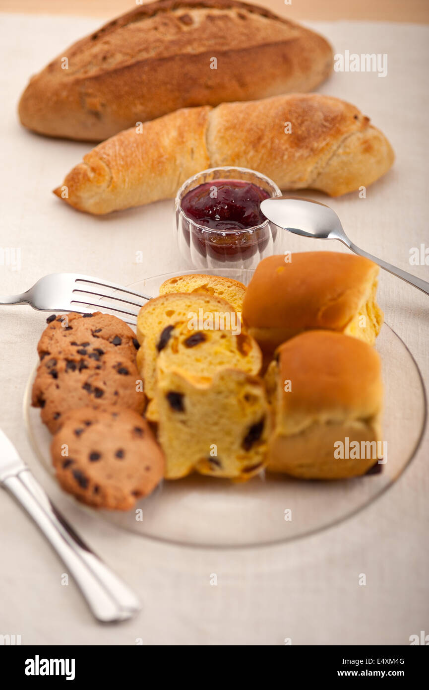 Jam with brown bread hi-res stock photography and images - Alamy