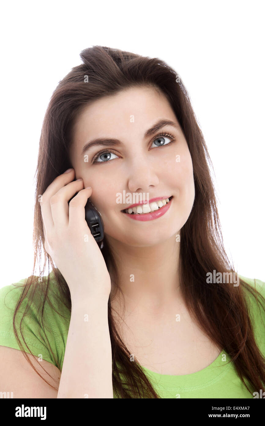 Woman with cellphone Stock Photo - Alamy
