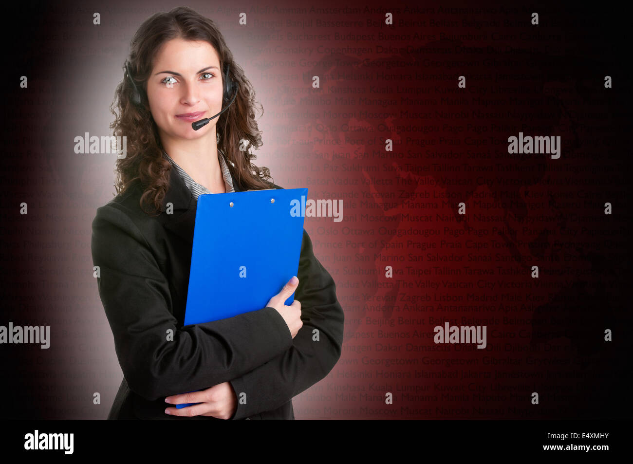 Help desk world map hi-res stock photography and images - Alamy