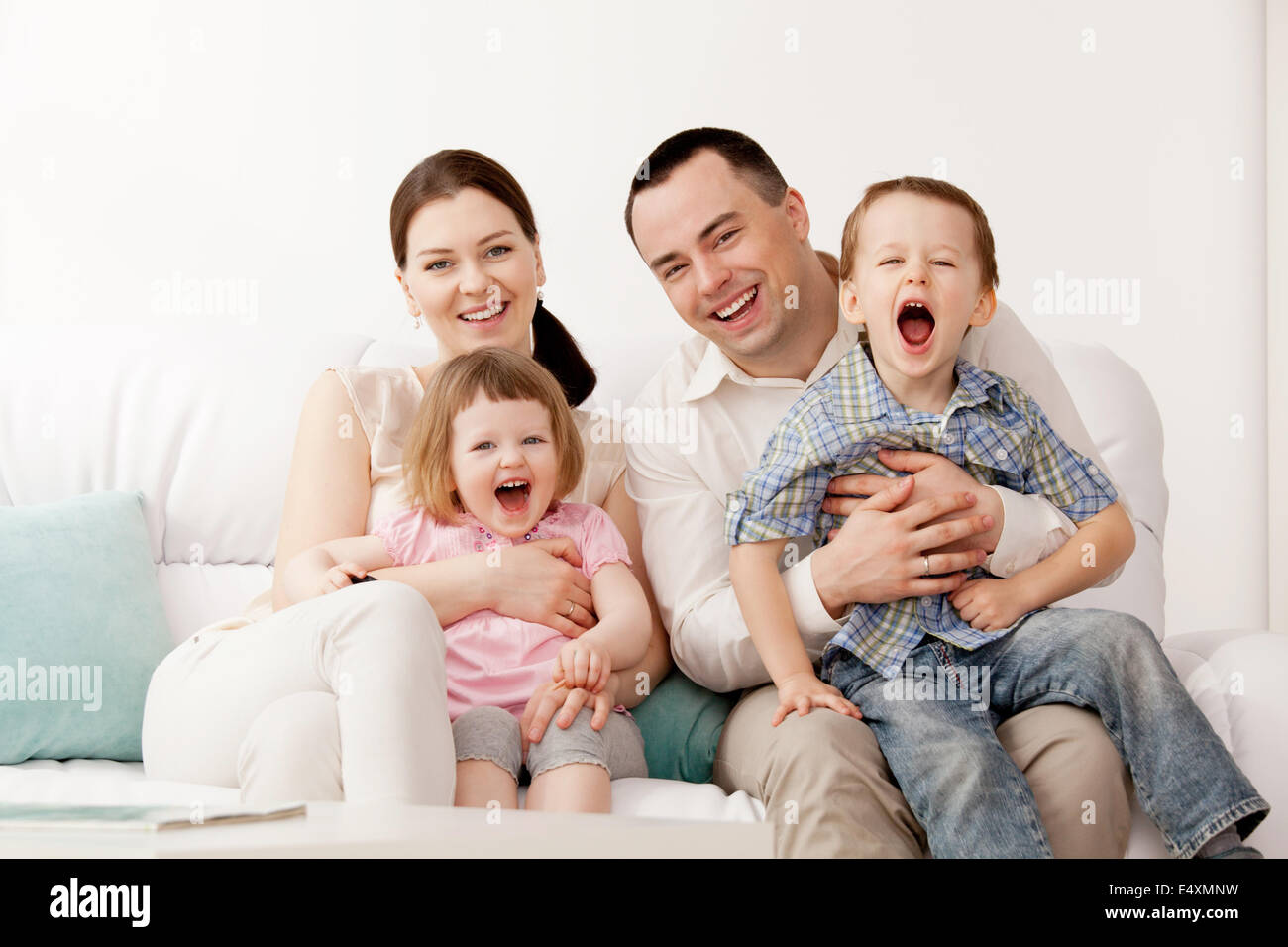 Beautiful happy family hi-res stock photography and images - Alamy