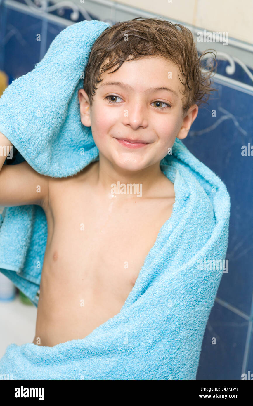 Boy In Towel Hi Res Stock Photography And Images Alamy