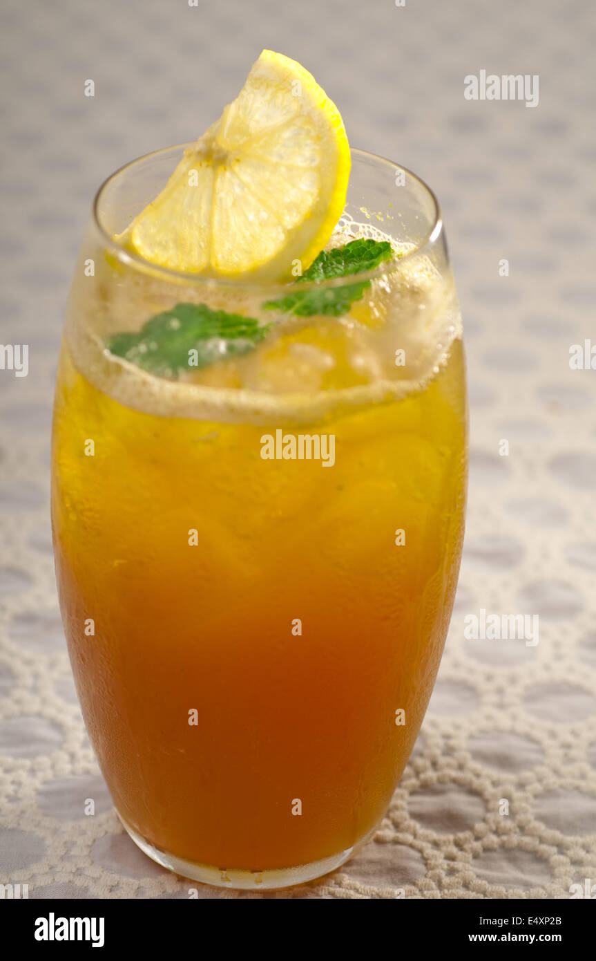 refreshing Ice tea Stock Photo - Alamy